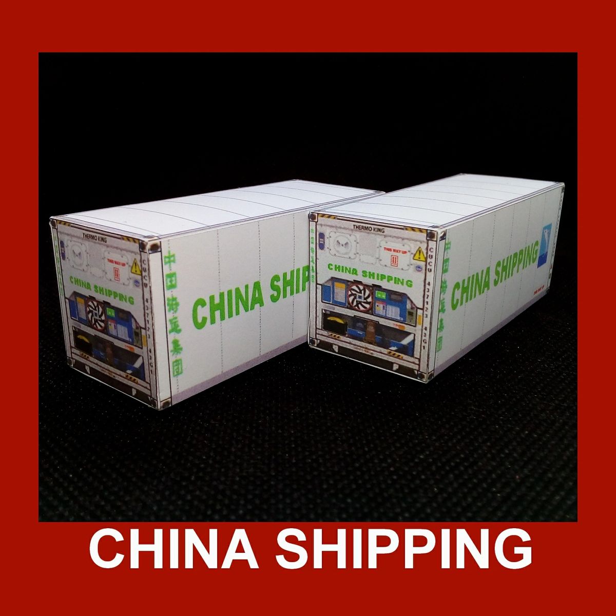 China Shipping 20ft Shipping Container Card Kit