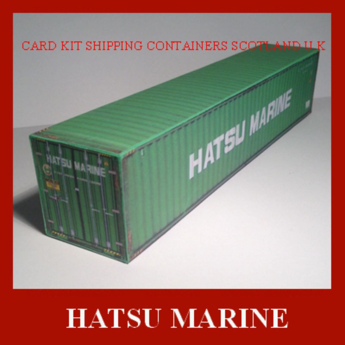 Hatsu Marine (Pre-Weathered) Shipping Container Card Kit