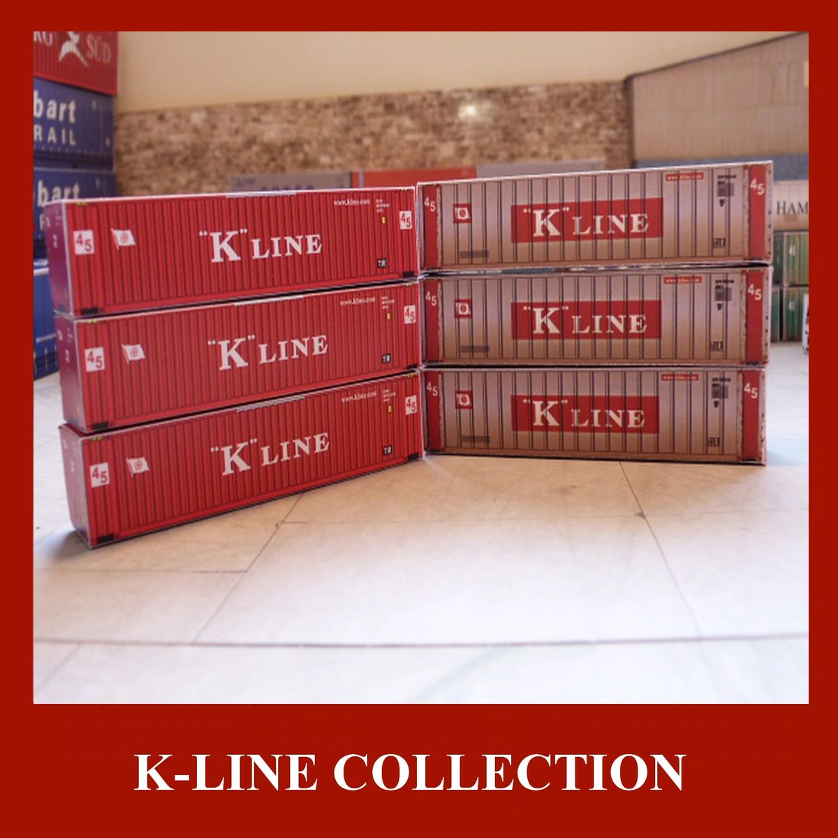 K "K" Line (Europe) Ltd (45ft) Shipping Container Card Kit