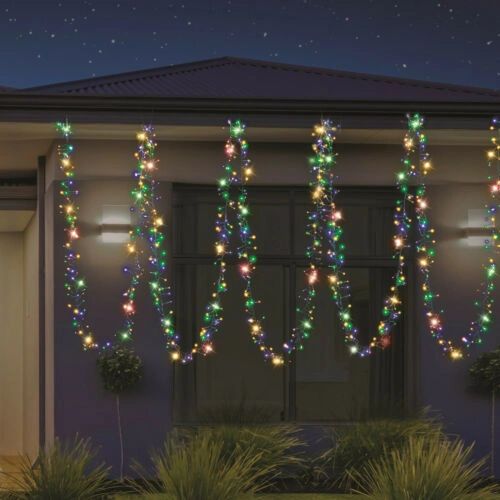 720 LED Cluster MULTICOLOUR Outdoor Christmas Lights 10.4m Long Strand ...