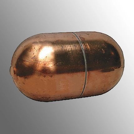 Copper Float: Oblong - with Tube Through
