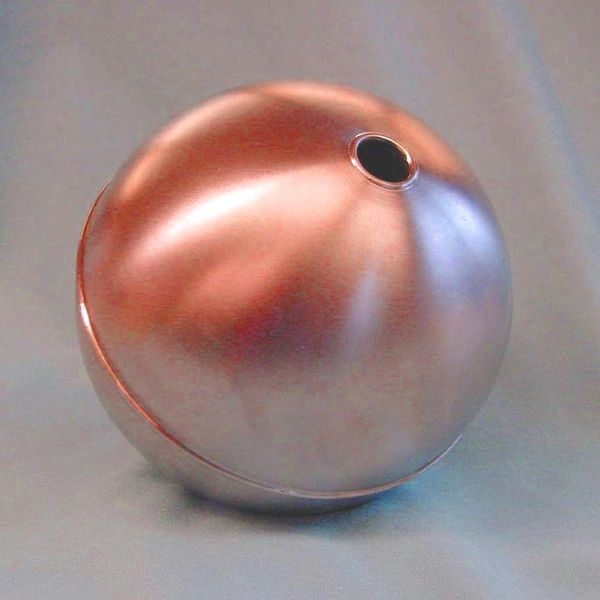Copper Float: Round - with tube thru