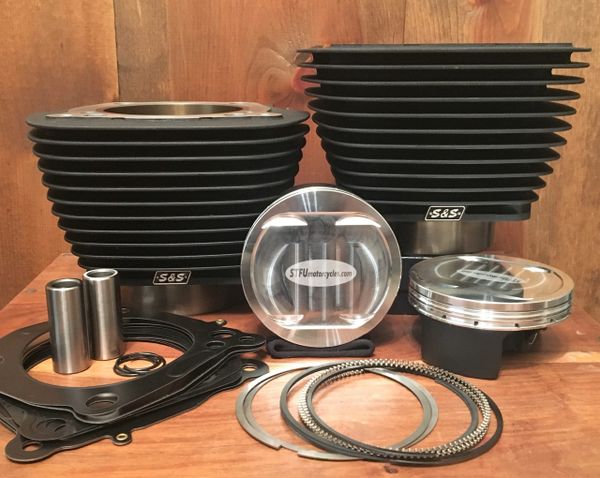 STFU Motorcycles 114/117" to 130" (Wrinkle Black) Bolt-In Big Bore ...