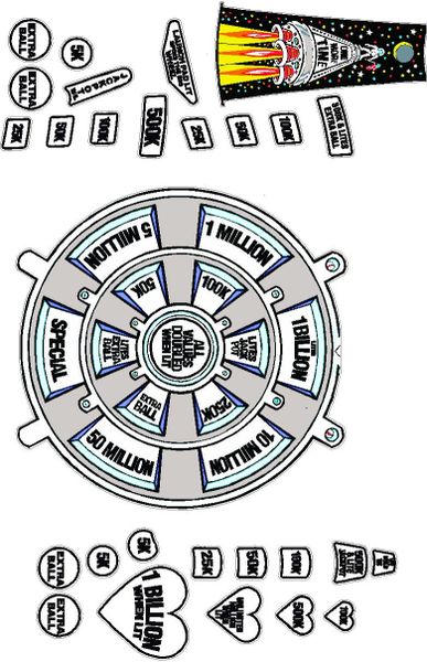 Bride Of Pinbot Insert Decals