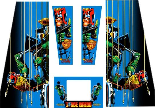 Judge Dredd Cabinet Decals ( NEXT GEN )