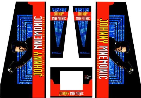 Johnny Mnemonic Cabinet Decals ( NEXT GEN )