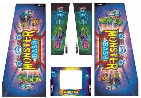 Monster Bash Cabinet Decals ( NEXT GEN )