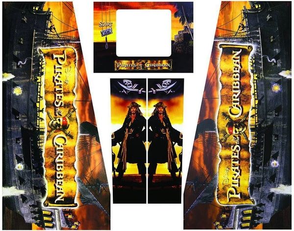 Pirates of the Caribbean Cabinet Decals ( NEXT GEN )