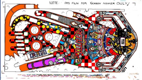Diner Playfield Overlay