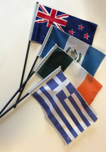Stick flags of International Countries