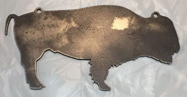 1/2" AR500 24" X 12" Buffalo Bison Silhouette Steel Target Gong