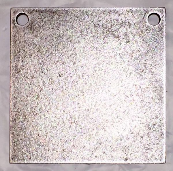 3/8" AR500 8" Steel Target Square Gong