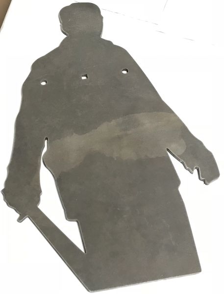 3/8" AR500 18"X 30" Mr. Voorhees Silhouette Steel Target Gong