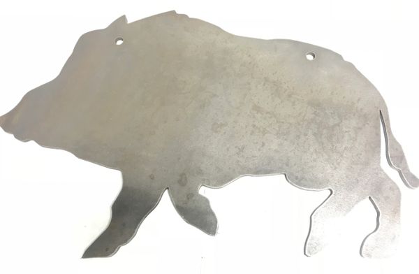 1/2" AR500 24"X 36" Wild Hog Boar Pig Silhouette Steel Target Gong
