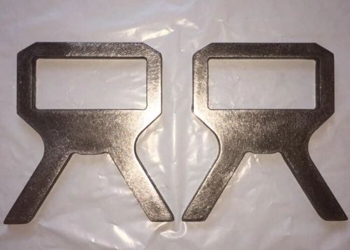 2 X 4 Target Stand Brackets Set Of (2) 3/8" Steel Horizontal