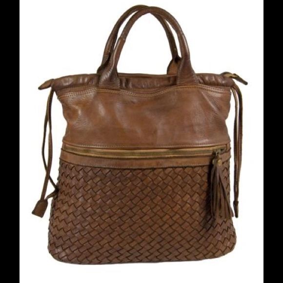 New Braided & Leather Back Pack bag