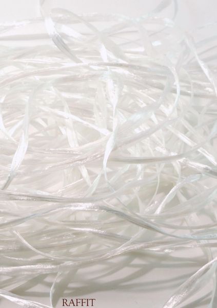RAFFIT RIBBONS Raffia Solos - White Opal - Pearl Finish