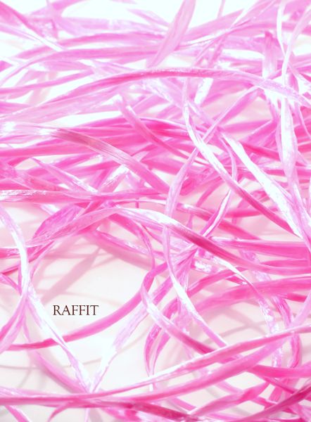 RAFFIT RIBBONS Raffia Solos - Pink - Pearl Finish