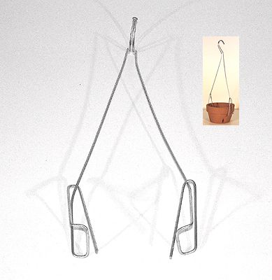 D6008- Double Pot Hanger 18", Each