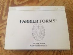 Farrier Forms Invoice Book