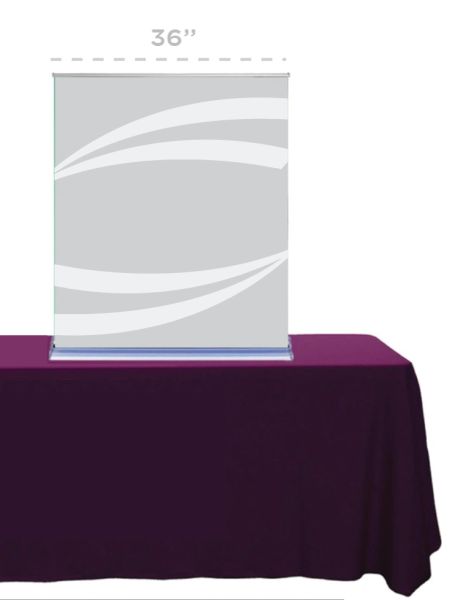 36'' TABLETOP RETRACTABLE BANNER STAND