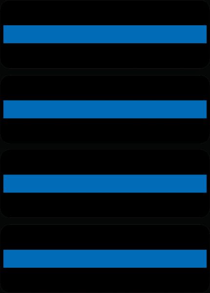 BLUE LIVES MATTER THIN BLUE LINE HELMET DECAL