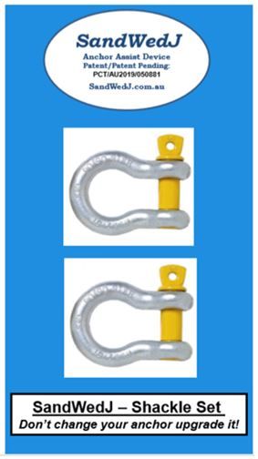 SandWedJ Retaining Shackles Set (5/16th / 8mm Bow) No Postage Fee if ...