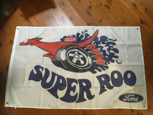 Super roo ford racing. Man cave banner fLag poster mancave gift idea ...