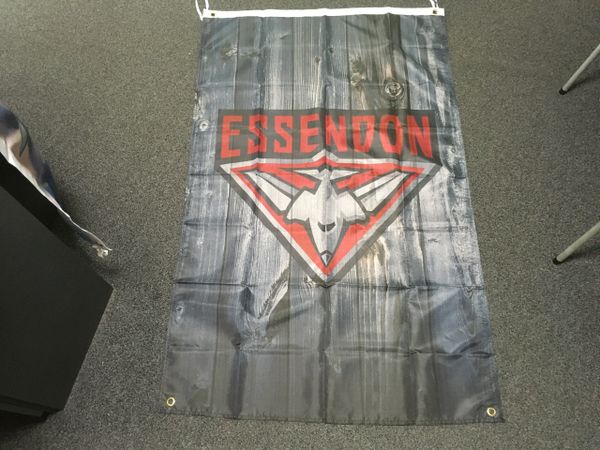 Essendon bomber AFL football club. Mancave banner flag printed poster ...