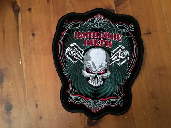 Biker vest patch. Sew on patch. Motor cycle. Motor bike. Outlaw ...