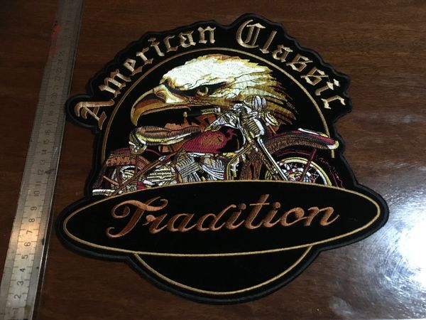 Harley Davidson Motor cycle back patch. Biker vest patch. Sew on patch ...