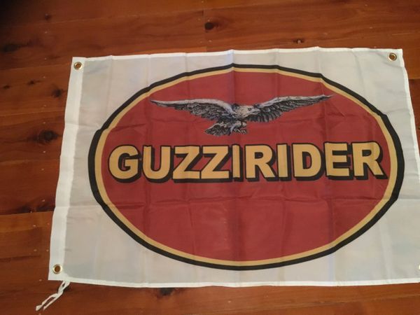 Moto guzzi motor cycle biker Print Sign Poster Aussie Man Cave Flag ...