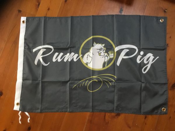 Rum pig Mancave Idea Print Sign Poster Aussie Man Cave Flag Mancave Banner