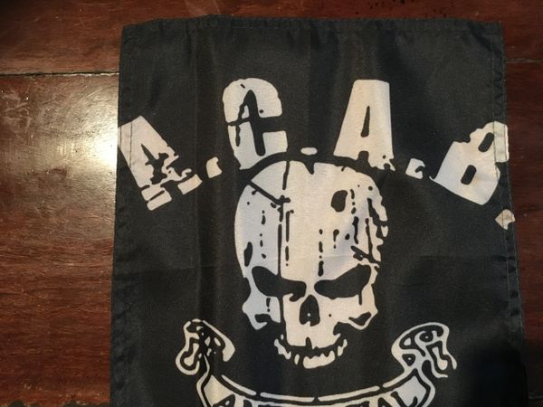 ACAB biker. Mancave Man cave ideas Man cave idea Biker Banner Flag ...