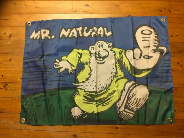 Man cave idea. Mr Natural. Hippy. Mancave ideas flag banner poster gift ...