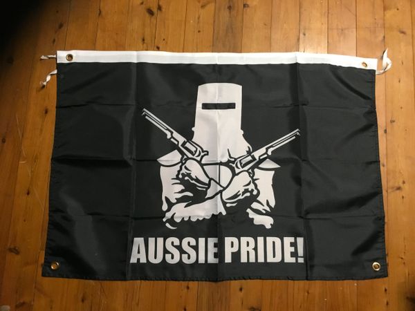 Aussie pride poster. Ned Kelly Mancave ideas flag banner poster gift ...
