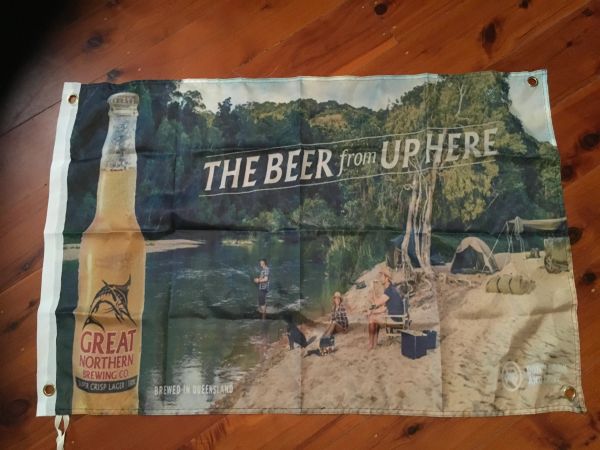 Great northern brewing company. Beer advertising. Mancave ideas flag ...