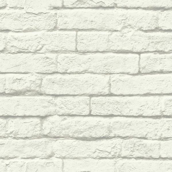 BRICK-AND-MORTAR OFF-WHITE WALLPAPER