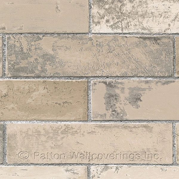 NEUTRAL ELONGATED BRICK WALLPAPER