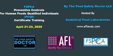 FSPCA PCQI Training | The Food Safety Doctor LLC