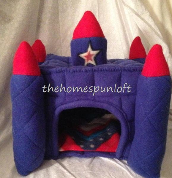 Hedgehog Castle with Floor, No drawbridge, Guinea Pig House, Made to ...