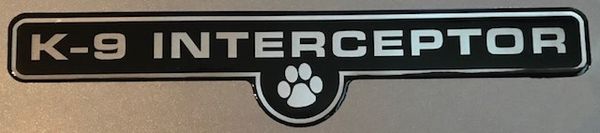 K-9 Interceptor Vehicle Emblem