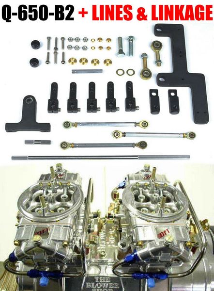 Quick Fuel 650 Cfm Blower Supercharger Carburetors Clear Q-650-B2 With ...
