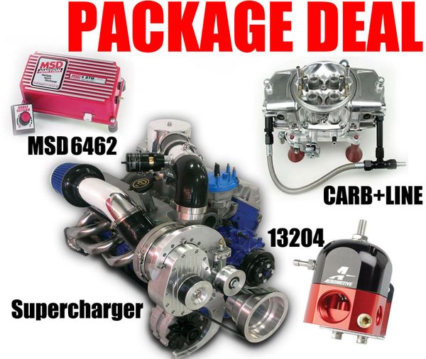 Small Block Ford 302 Supercharger Torqstorm Billet System Combo