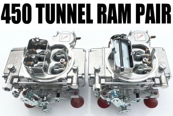 Quick Fuel 450 Cfm Tunnel Ram Carburetors Pair Front And Rear