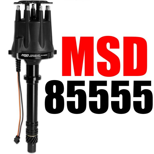 MSD Chevy V8 Distributor Black Pro-billet 85555