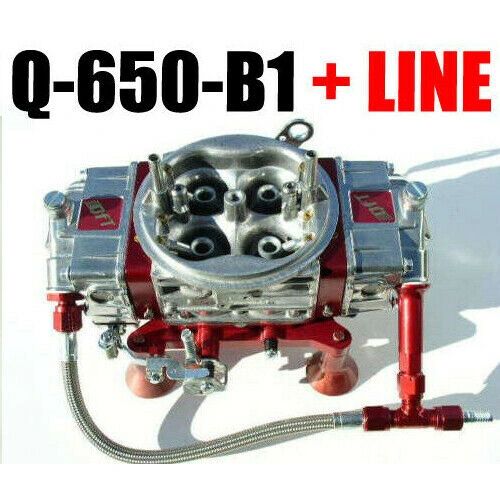 Quick Fuel 650 Cfm Supercharger Blower Carburetor Q-650-B1 With Line