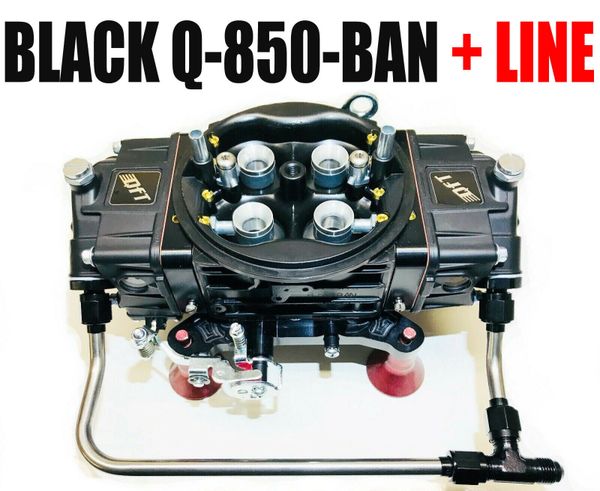 Quick Fuel 850 Cfm Blow Through Carburetor Black Diamond Q-850-BAN With ...