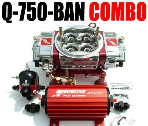 Quick Fuel 750 Cfm Gas Blow Through Carburetor Q-750-BAN Combo