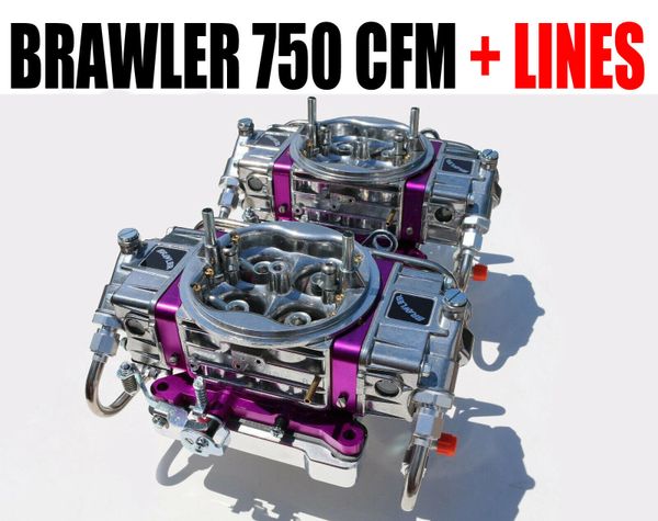 Quick Fuel 750 Cfm Blower Supercharger Carburetors BR-67200-B2 With Lines